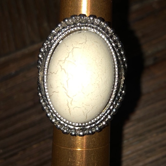 Jewelry | White Marble Stone Ring | Poshmark